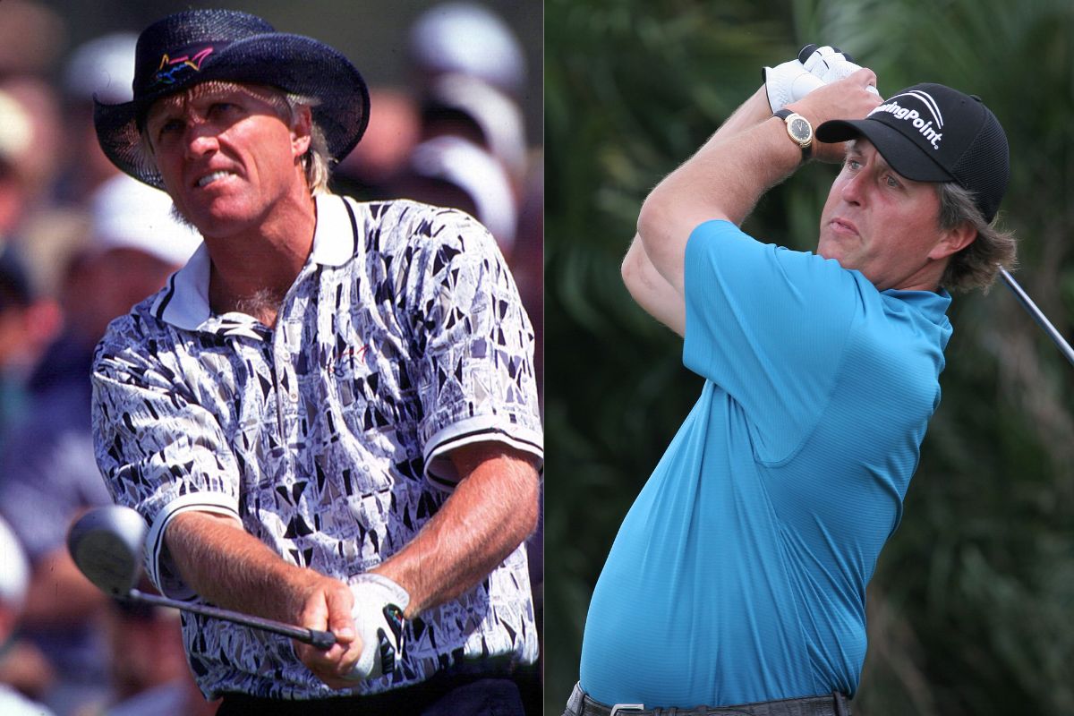 Phil Mickelson vs Greg Norman: Comparison of Golf Veterans' PGA Tour ...
